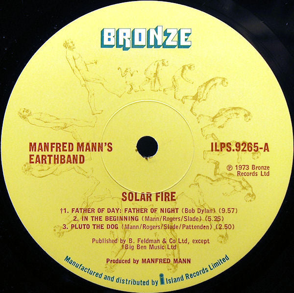 Manfred Mann's Earth Band ‎– Solar Fire – RecordPusher - International ...