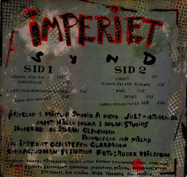 Imperiet - Synd – Vinyl Shop - RecordPusher